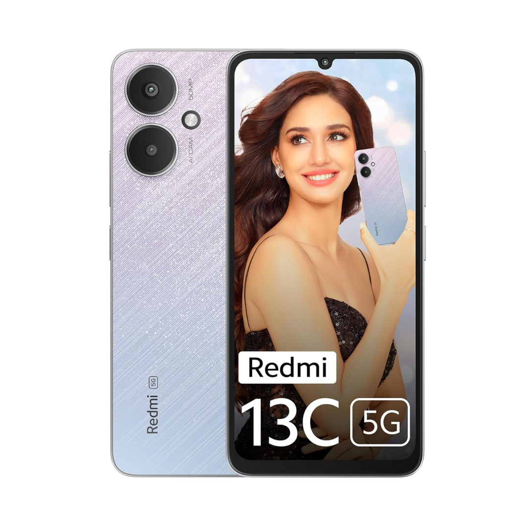 Redmi 13C 5G (Starlight Black, 6GB RAM, 128GB Storage) | MediaTek Dime
