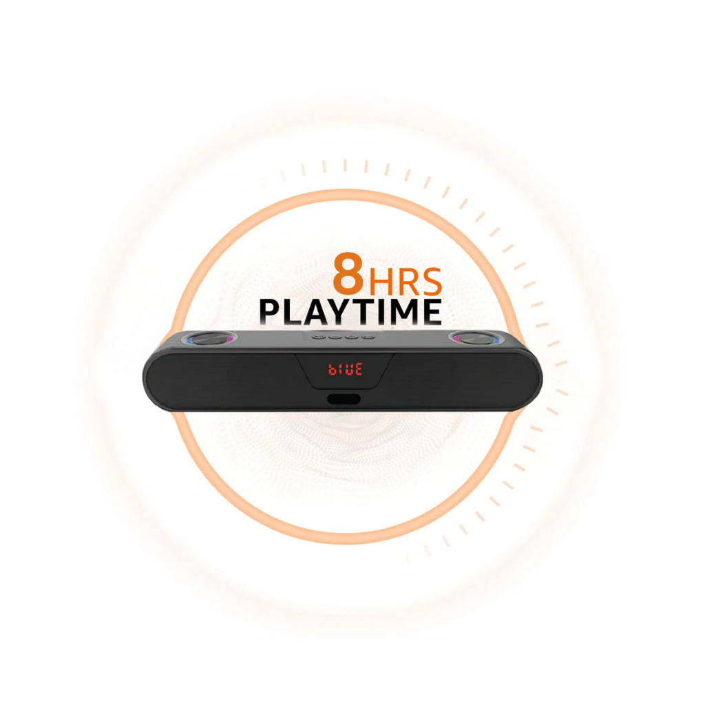 Swiss Military BT Soundbar with Digital Clock and Alarm - 20W Bluetoot