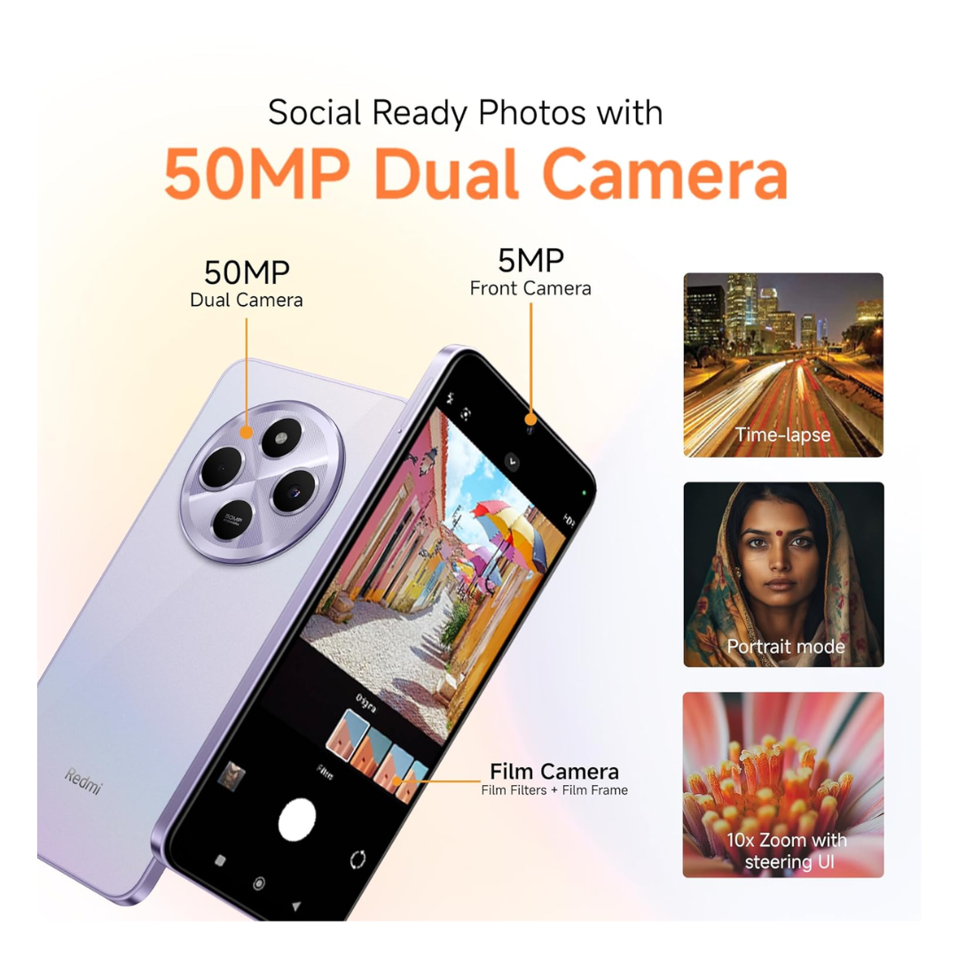 Redmi A4 5G Mobile 4GB Ram, 64GB and 128GB Storage